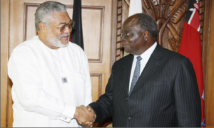 President Kibaki with Rawlings – AfricaNewsAnalysis